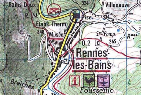 Par pure coïncidence, la carte IGN matérialise cette fameuse latitude ...